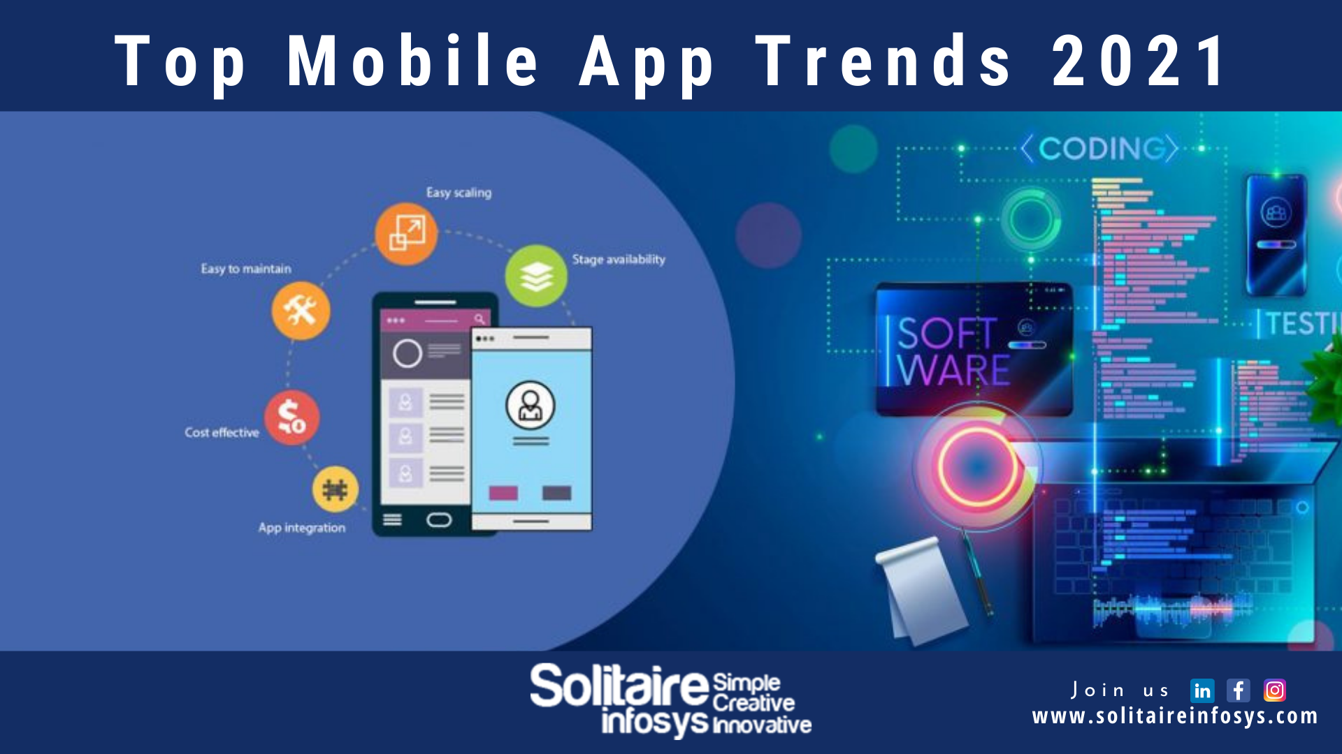 Top Mobile Application Development Technologies Trends 2021 - Solitaire ...