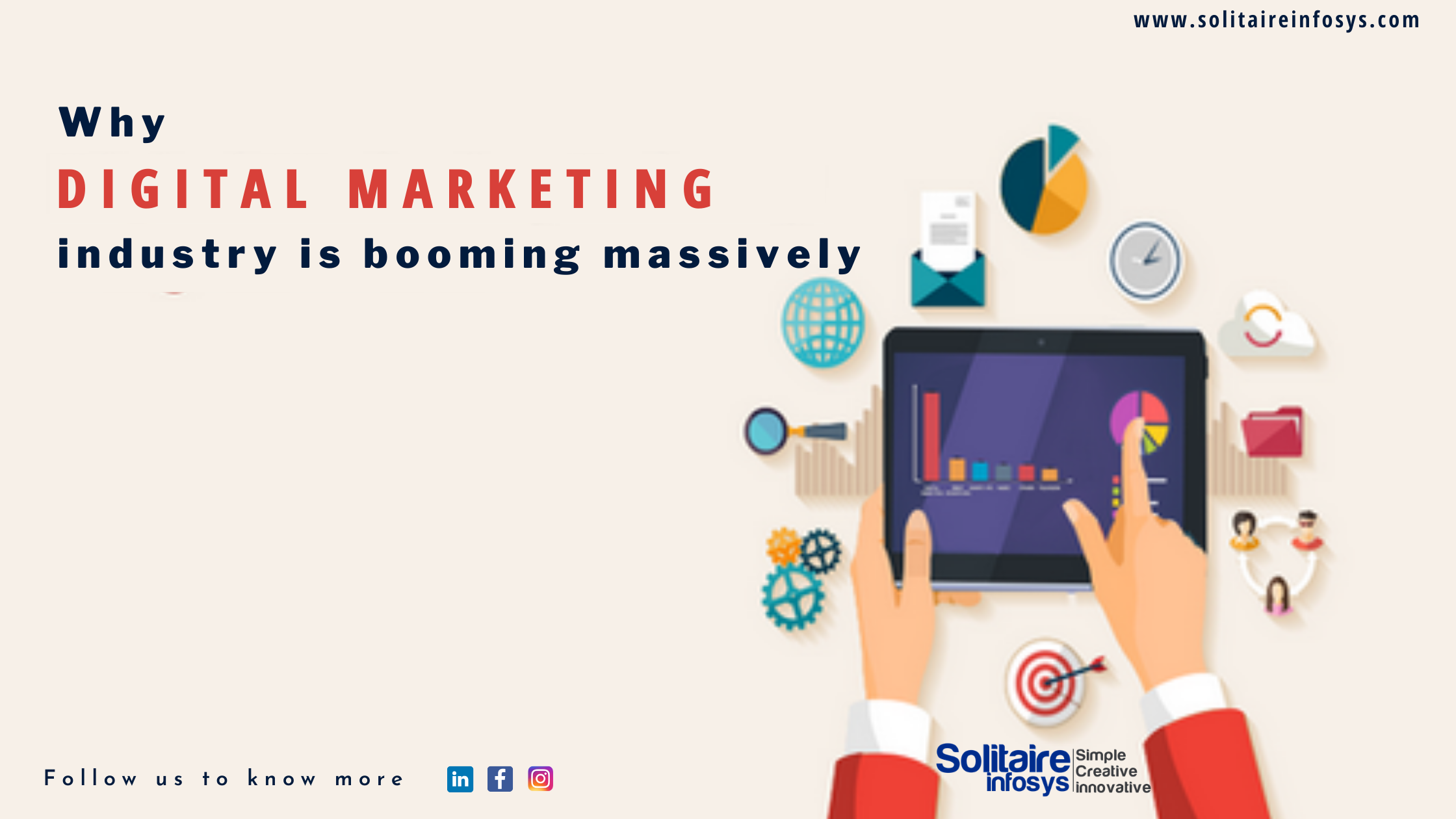 Why Digital marketing industry is booming massively - Solitaire Infosystems