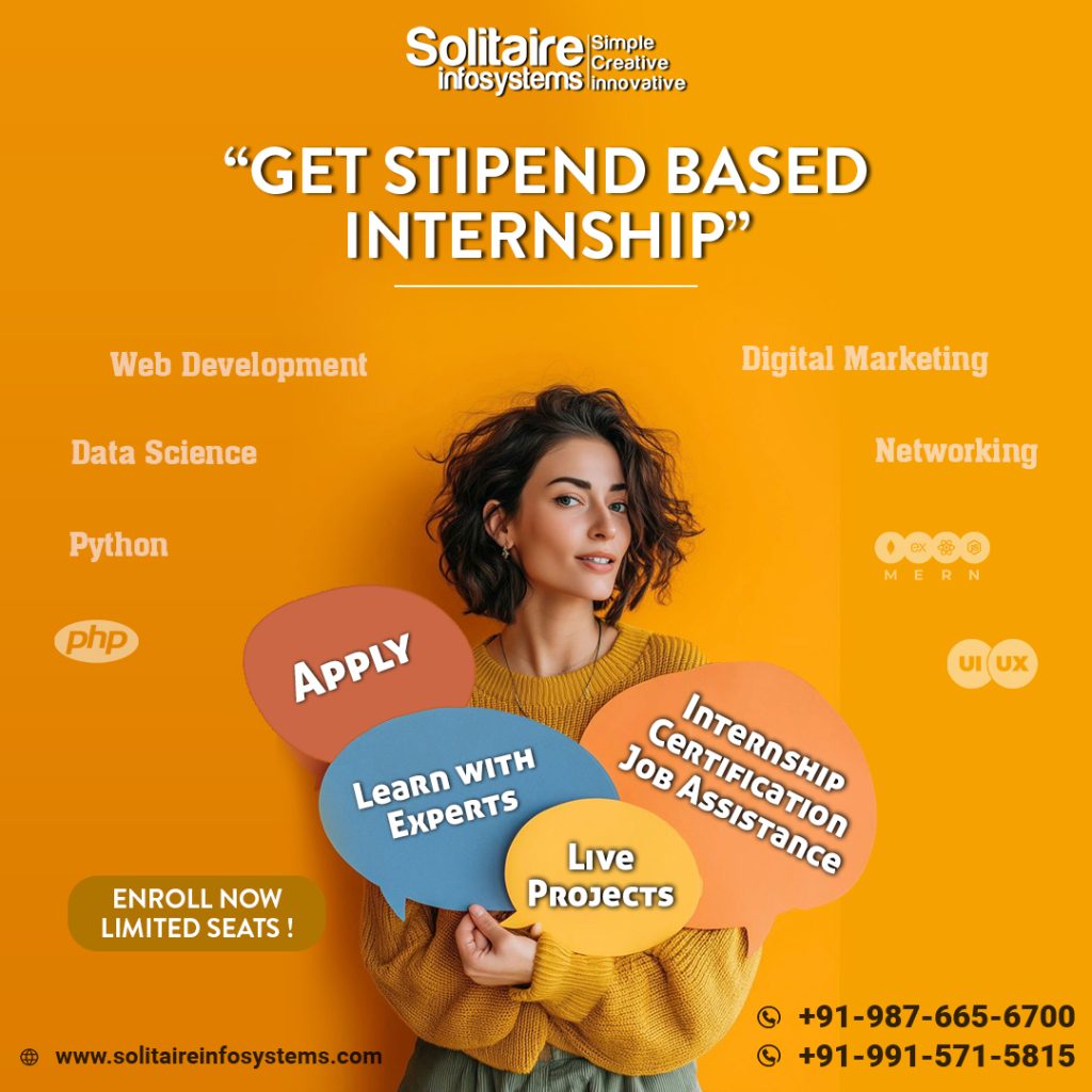 Internship / Industrial Training in Mohali - Solitaire Infosystems